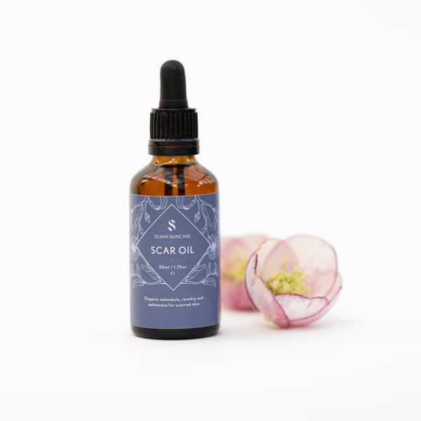 Scar Oil to care for skin with acne, stretchmarks and post surgery ...