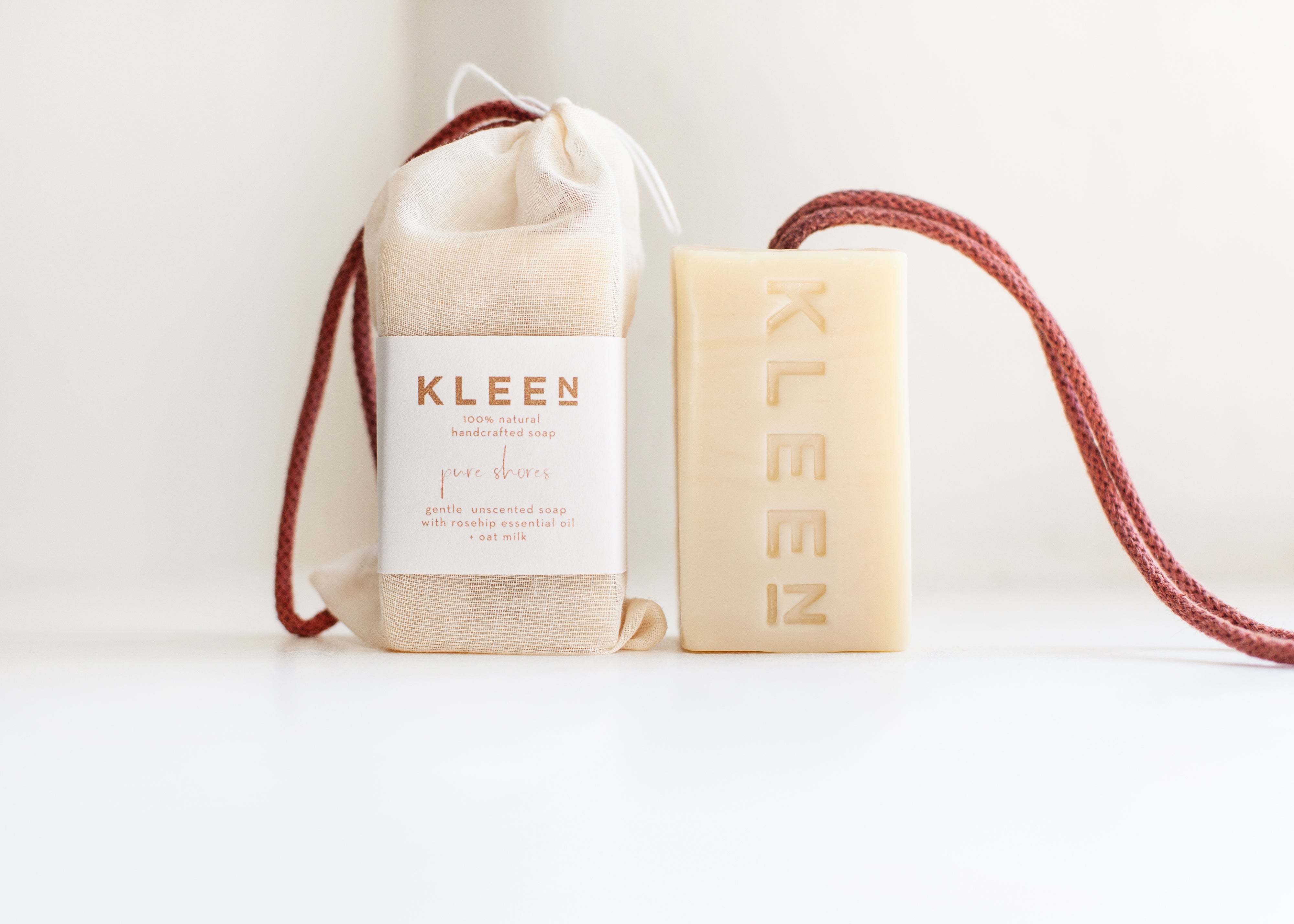 Kleen Morning Glory soap on a rope – Silvan Skincare